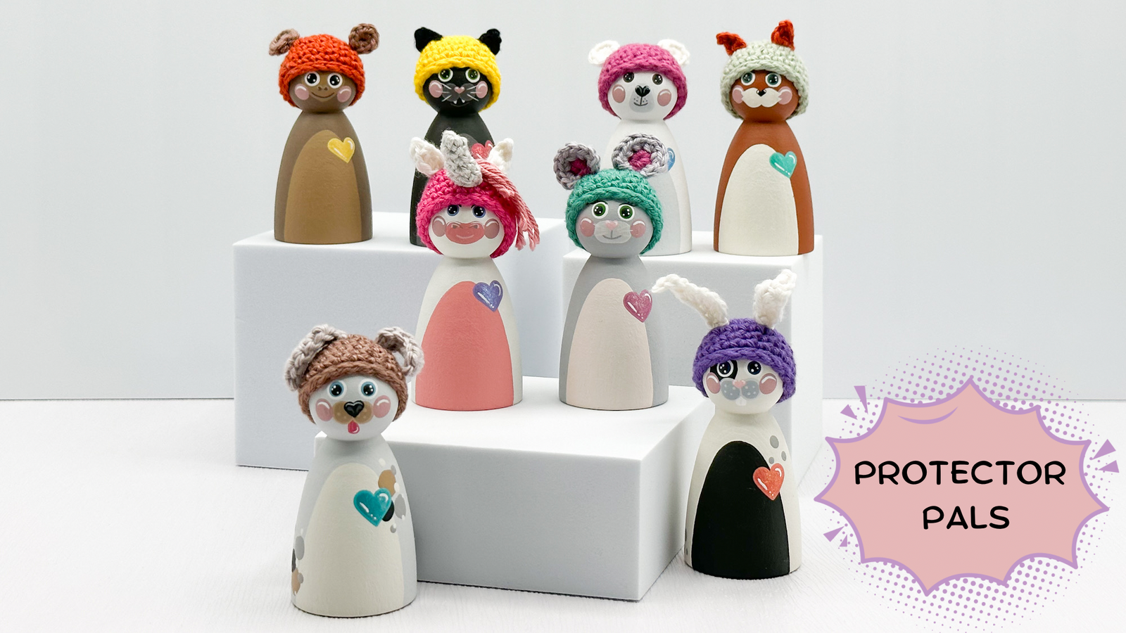 Dilly Blue Hand-Painted Wooden Dolls: Home of the Dillys